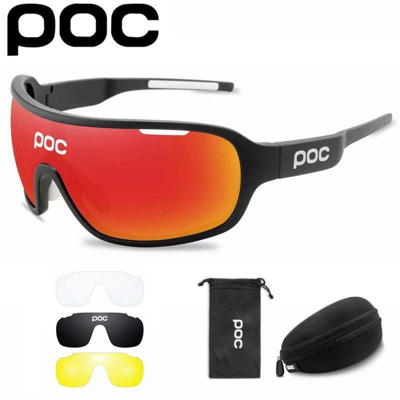 POC Cycling Sunglasses PS 4 lens UV 400 full package - Pulling Turns
