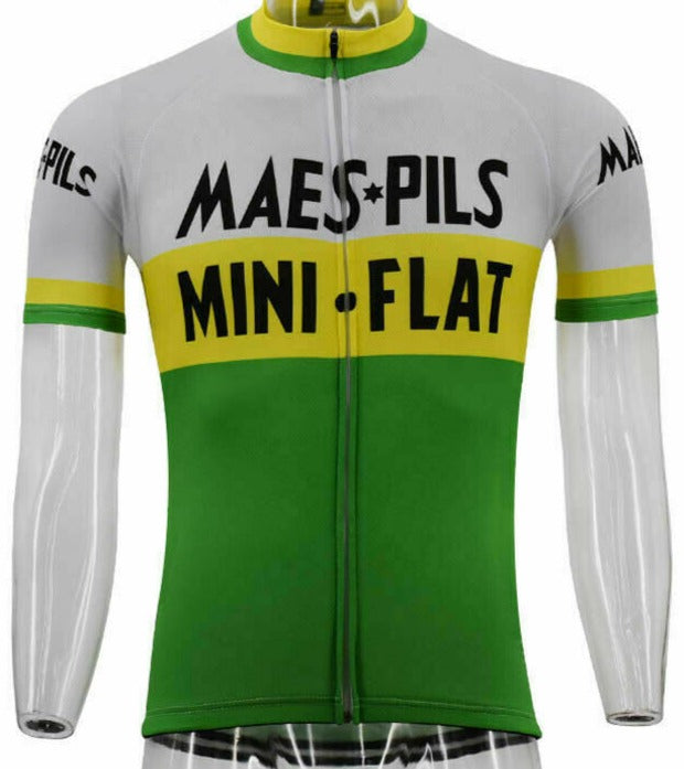 Maes Pils- Mini Flat cycling jersey 1977 - Pulling Turns