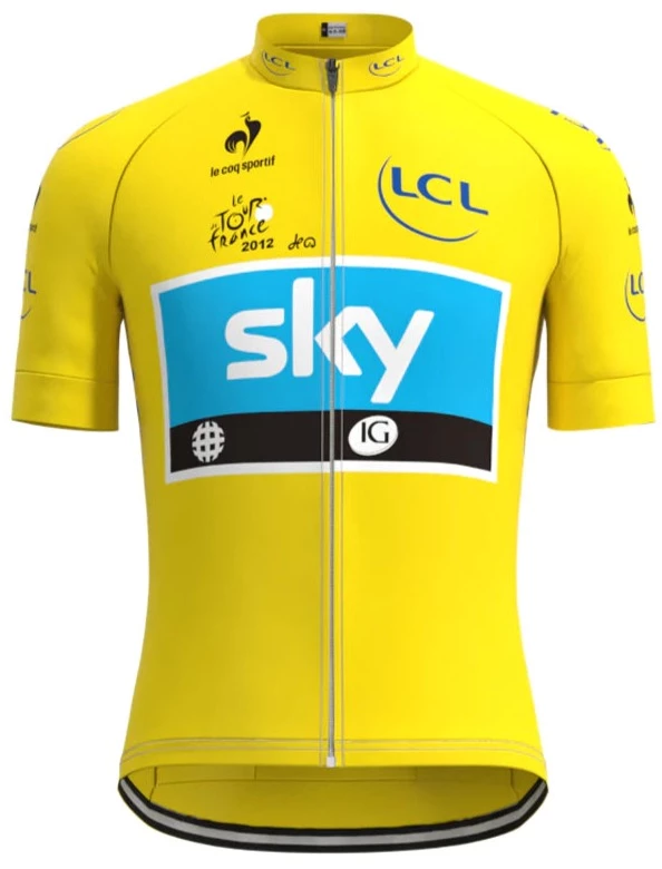 Sky Team Yellow Jersey Tour de France 2012 - Pulling Turns