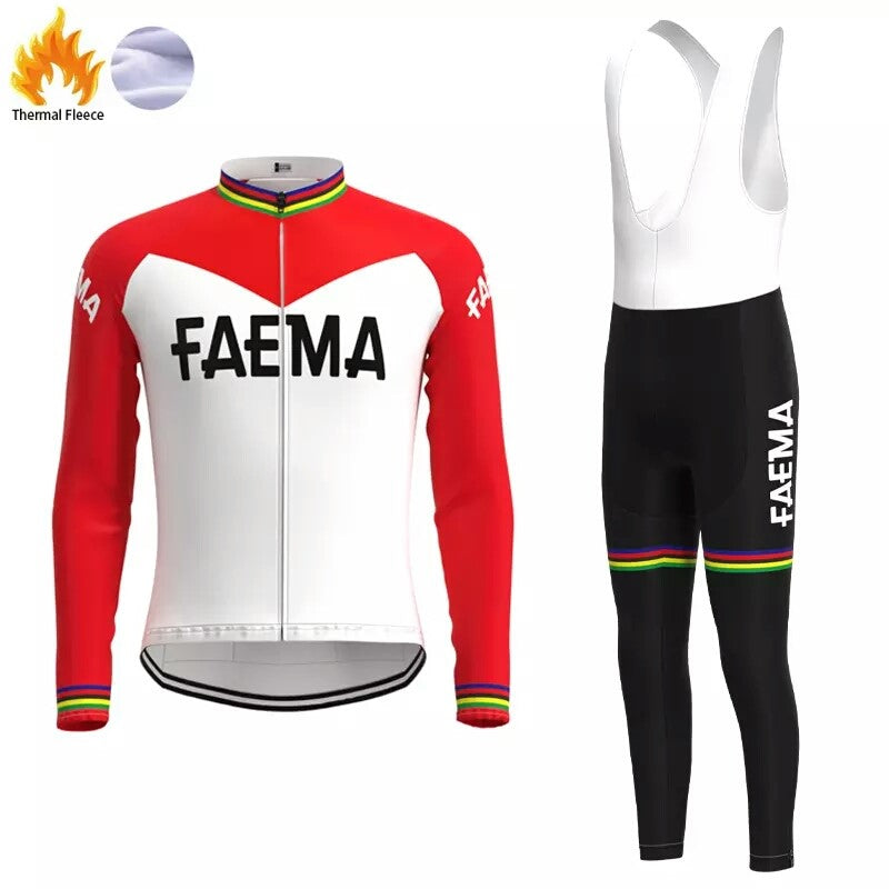 FAEMA vintage winter cycling set - Pulling Turns