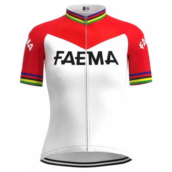 Women Faema retro cycling jersey 1969 - Pulling Turns