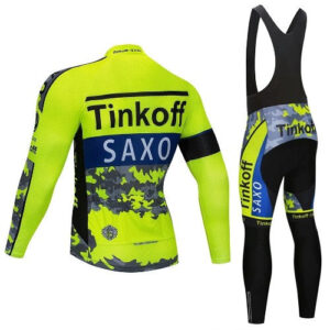 Tinkoff Saxo Bank cycling set long sleeve - Pulling Turns